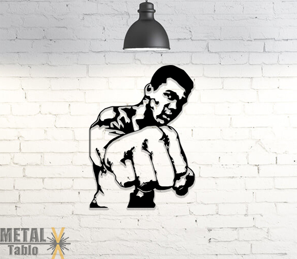 Muhammed Ali Lazer Kesim Metal Tablo Metal Tablo | Metal Tablolar ...
